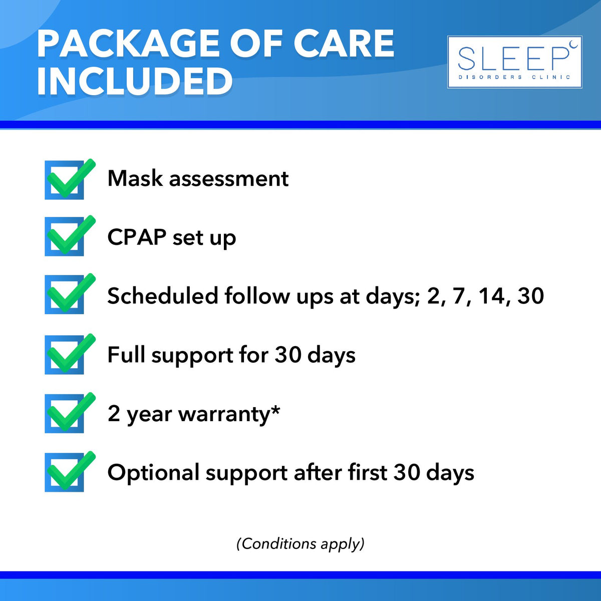 Complete Auto CPAP Package - Sleep Disorders Clinic